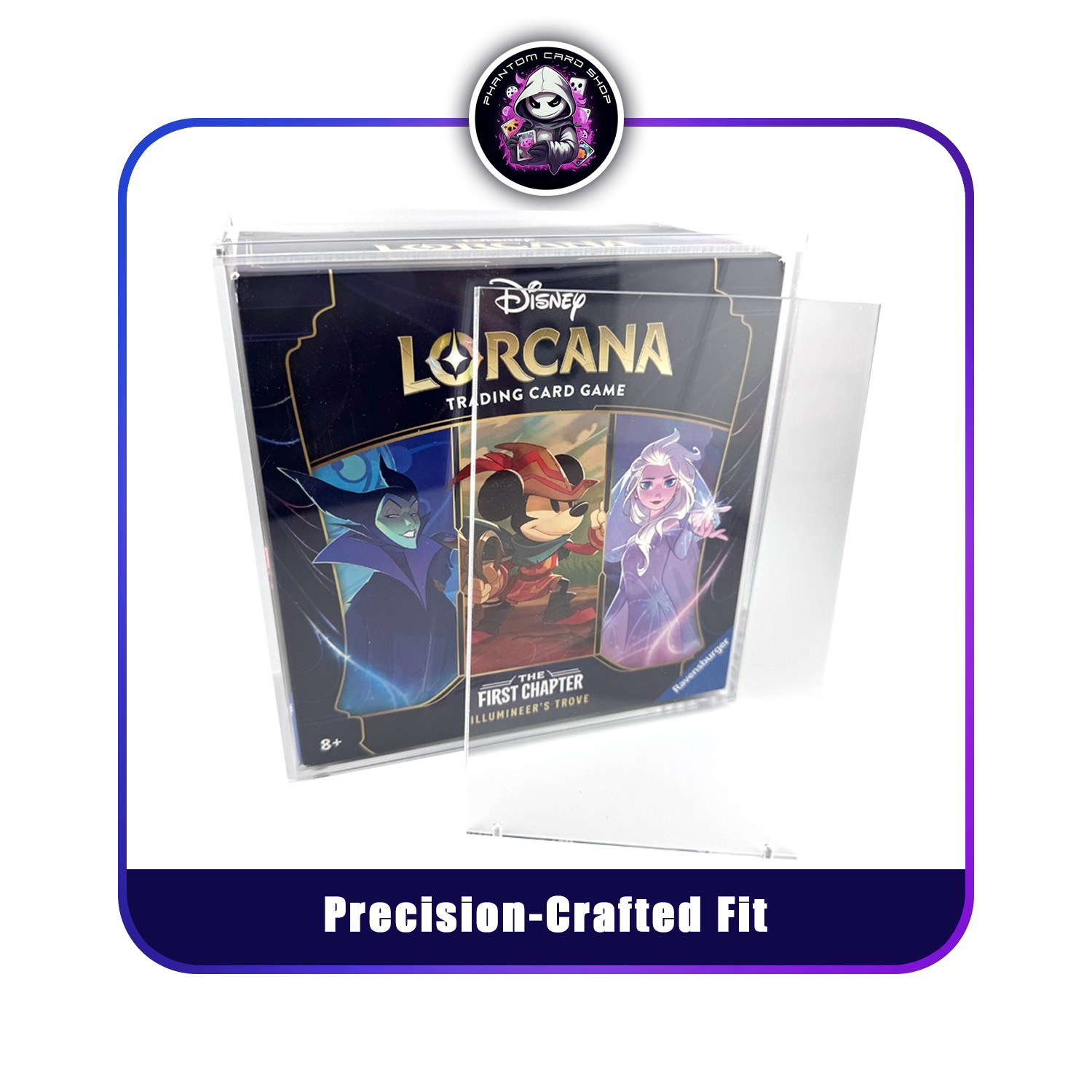 Premium Acrylic Display Case Compatible with Disney Lorcana Illumineer ...
